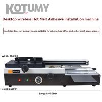 China Commercial Wireless Glue Book Binding Machine Automatic Office Binding Machine Files Books Hot Melt Adhesive Binding Machine for sale