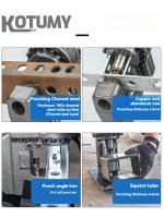 China Portable Electric Hydraulic Hole Puncher Punching Machine Hole Opener Copper Plate Angle Iron Channel Steel Hole Puncher for sale