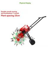China Hand Push Seed Planter For Planting Seeds Peanut Corn Soybean & Cotton Sowing And Fertilization for sale