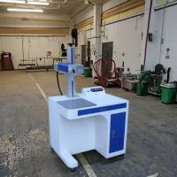 China Fiber Marking Machine Engraving Price with Rotary 2D Table/autofocus for sale
