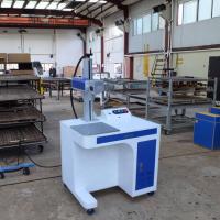 China Fiber Marking Machine Engraving Price with Rotary 2D Table/autofocus for sale