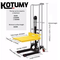 China Manual Hydraulic Stacker Crane Manual Push Forklift Multifunctional Platform, Mobile Tool for sale