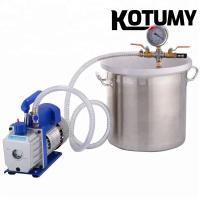 China Suitable for Vacuum Bucket with Vacuum Pump Silicone Dispensing Glue Gypsum Vacuum Defoaming for sale