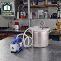 China Suitable for Vacuum Bucket with Vacuum Pump Silicone Dispensing Glue Gypsum Vacuum Defoaming for sale