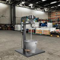 China Automatic Industrial Paint Mixer Machine Stainless Steel Pneumatic Agitator High Efficiency Adjustable Height Safety Stepless for sale