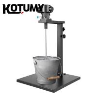 China Automatic Industrial Paint Mixer Machine Stainless Steel Pneumatic Agitator High Efficiency Adjustable Height Safety Stepless for sale