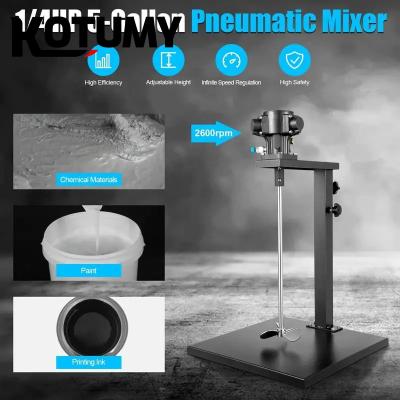 China Automatic Industrial Paint Mixer Stainless Steel Pneumatic Agitator High Adjustable Height for sale