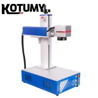 China 50W 30W 20W Engraving Cutter Jewelry Engraver Rotary Axis Fiber Laser Metal Cutting Marking Machine for sale