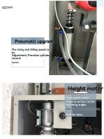 China Edge Banding Door Panel Cabinet Door Tracking Desktop Small Pneumatic Chamfering Machine 0.8kW 220V Metal Workpiece for sale