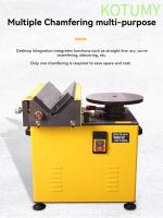 China Metal Chamfering Machine, Arc Straight Edge Chamfering, R Angle Chamfering, High-speed Desktop Chamfering Machine for sale