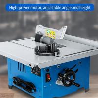 China New 8 Inch Mini Table Saw 45° Miter Cut Wood Cutting Machine Desktop DIY Household Woodworking Tool for sale