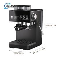 China Grinding All-in-one Room Temperature Cold Extraction Milk Frothing Italian Semi-automatic Coffee Machine for sale