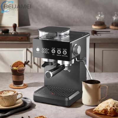 China Coffee Machine Semi-automatic High-pressure Extraction, Concentrated Milk Foam with Built-in Grinding for sale