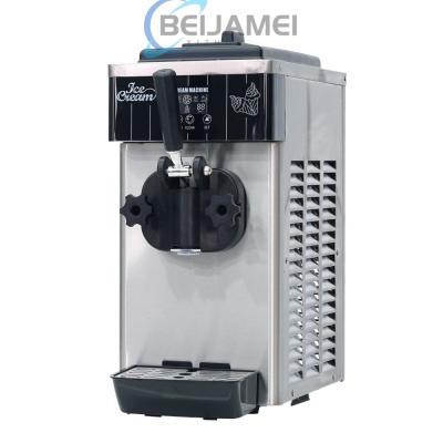 China Commercial Desktop Small Single Head Soft Ice Cream Machine for sale