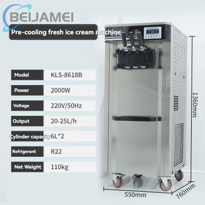 China Commercial All-in-One Automatic Desktop Ice Cream Machine with Milk-Based Soft Serve for sale