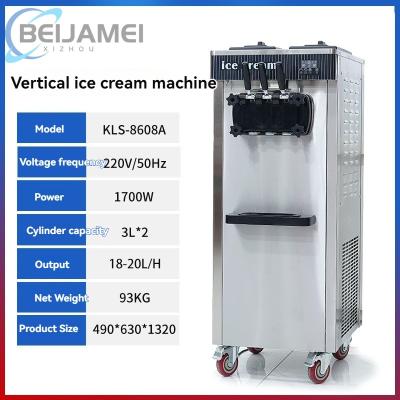 China Professional High-Production Commercial Ice Cream Machine 3-Flavor Gelato And Soft Serve For Commercial Use for sale