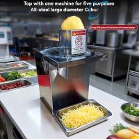 China 258W  Commercial Stainless Steel Slicer, Cafeteria Vegetable Slicer,fruit and Vegetable Slicer Chunks Machine for sale