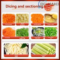 China 258W  Commercial Stainless Steel Slicer, Cafeteria Vegetable Slicer,fruit and Vegetable Slicer Chunks Machine for sale