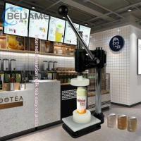 China Internet Famous Milk Tea Bottle Manual Sealing Machine Patting Cap for sale