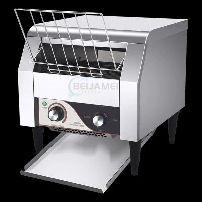 China Commercial Conveyor Toaster Automatic Belt Bread Toaster Electric Bakery Machine for Hotel Breakfast Bun Heating for sale