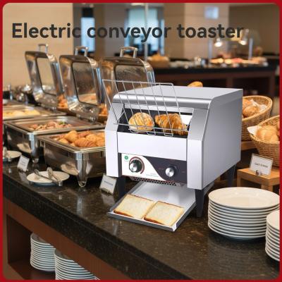 China Commercial Automatic Chain Toaster Conveyor Belt Bread Toaster Hotel Restaurant Bun Baking Machine Heavy Duty for sale