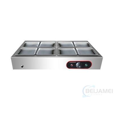 China Stainless Steel Desktop Insulated Rice Table Commercial Stall 5/6 Grid Heating Constant Temperature for sale