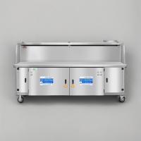 China Four Sets of Eight Story Water and Electricity Composite Smoke-free Barbecue Carts for sale