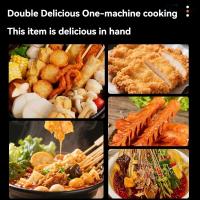 China Commercial Multi-functional Electric Fryer Oden Combo Thick Stainless Steel Stall Fryer for sale