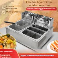 China Stall Commercial Multi-functional Fryer Electric Fryer Oden Combo Thick Stainless Steel for sale