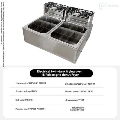 China Commercial Oden & Electric Fryer 2-in-1 Thick Stainless Steel Multi-functional Stall Fryer for sale