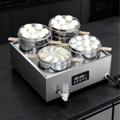 China 2/4/6 Hole Desktop Steamer Commercial Use - Steams Dumplings/Buns for Breakfast Shop/CVS for sale
