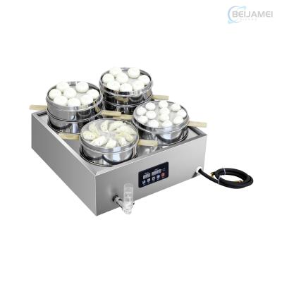 China Desktop Commercial Dumpling Steamer for Breakfast Shop/CVS - High-Efficiency, Multi-Hole for sale