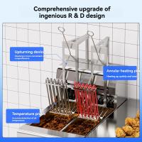 China Automatic Lifting Frying Pan, Vertical Dual Cylinder Intelligent Timed Frying Fast Food Frying Pan for sale