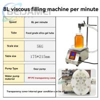 China Honey & Oil Filling Machine Automatic Gear Packaging with Metal 1 Year Warranty Easy to Operate for sale