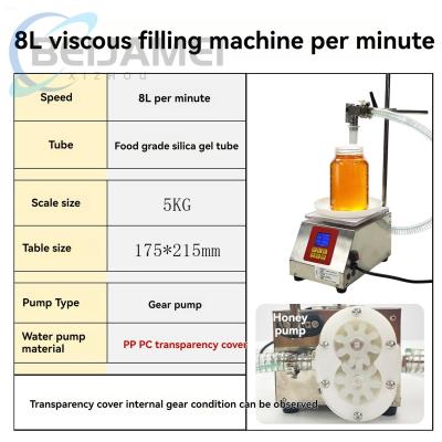 China Honey & Oil Filling Machine Automatic Gear Packaging with Metal 1 Year Warranty Easy to Operate for sale