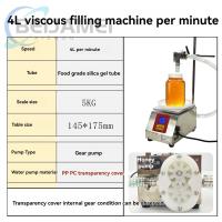 China Honey & Oil Filling Machine Automatic Gear Packaging with Metal 1 Year Warranty Easy to Operate for sale