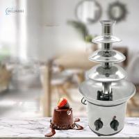China 110V Small 4-Tier Chocolate Fountain DIY Chocolate Melting Machine For Bakery Hotel for sale