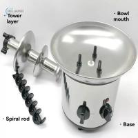 China 110V Small 4-Tier Chocolate Fountain DIY Chocolate Melting Machine For Bakery Hotel for sale