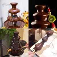 China 4-Tier Chocolate Waterfall 110V Small Chocolate Melting Sprayer for Bakery Hotel for sale