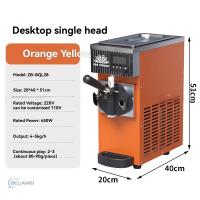 China Commercial 3-Color ZB-BQL268 Ice Cream Machine Small Vertical & Desktop Cone Maker for sale