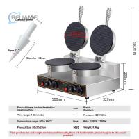 China Commercial Stall Egg Roll Machine Handmade Ice Cream Cone Crisp Maker for sale