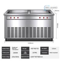 China Stall Commercial Thick-Cut Yogurt Machine Automatic High-Power Ice Fryer Snow Jelly Maker for sale