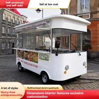 China Electric Four-wheel Dining Car Multifunctional Snack Night Market Stall for sale