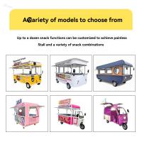 China Electric Four-wheel Dining Car Multifunctional Snack Night Market Stall for sale