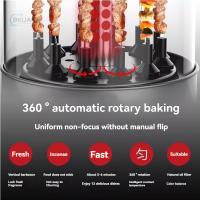 China Smokeless electric skewer, home fully automatic rotary sausage grill, skewer grill for sale