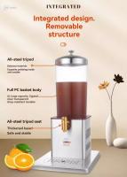 China Stainless steel 6L electric refrigeration beverage machine, hot milk juice machine for sale