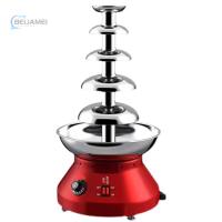China 5-Layer Chocolate Waterfall Machine, Commercial Heated for Buffet Hotel Party for sale