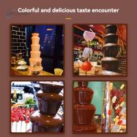 China 5-Layer Chocolate Waterfall Machine, Commercial Heated for Buffet Hotel Party for sale