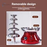 China 5-Layer Commercial Chocolate Fountain Machine for Buffet Hotel Event Party with Heating Function for sale