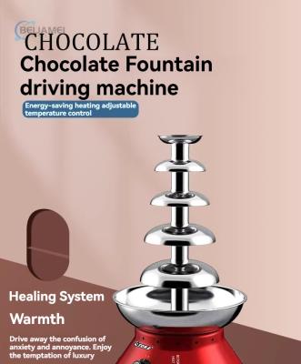 China 5-Layer Heated Chocolate Fountain Machine, Commercial Use for Buffet Hotel Party for sale